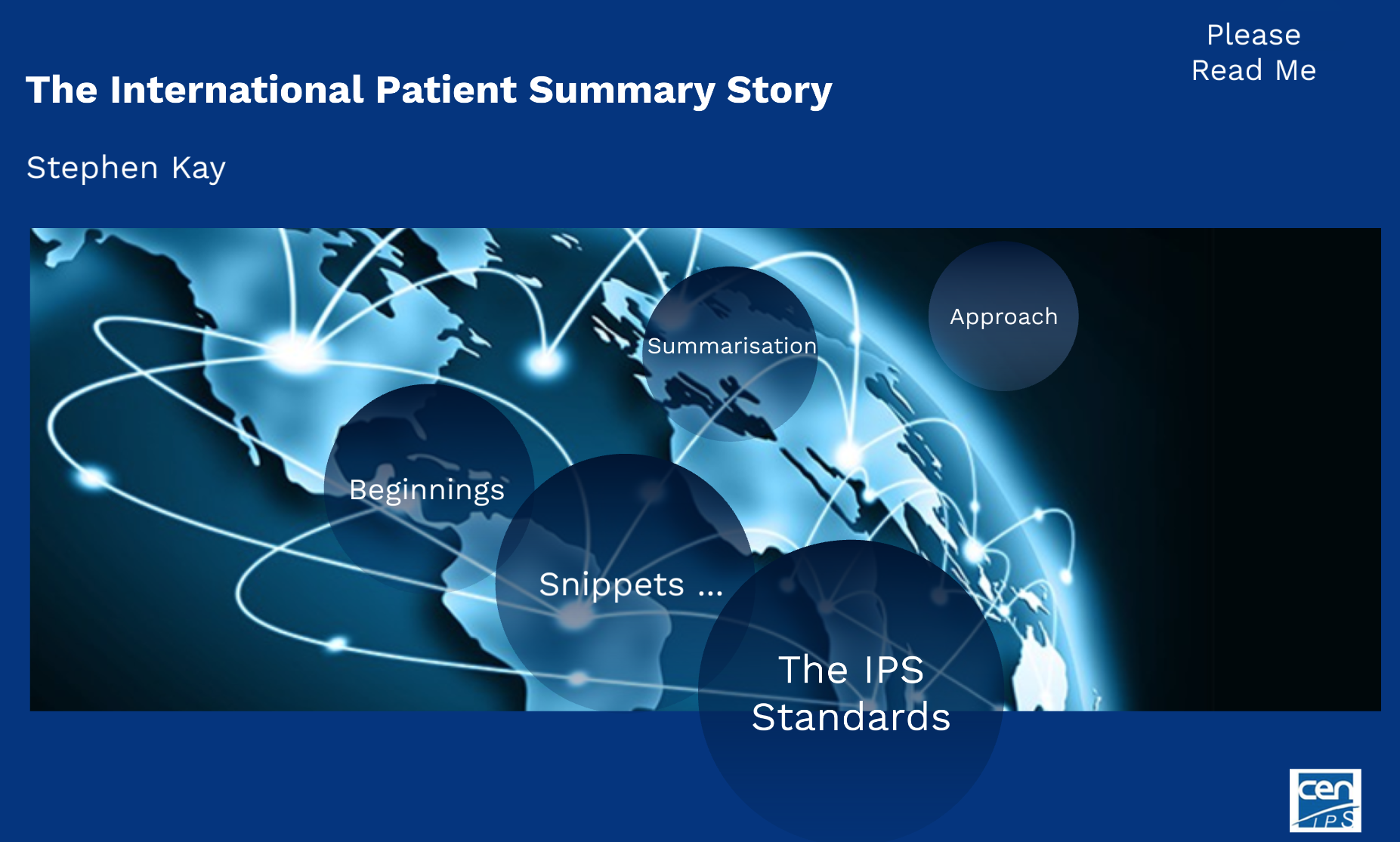 The International Patient Summary Story – The International Patient Summary
